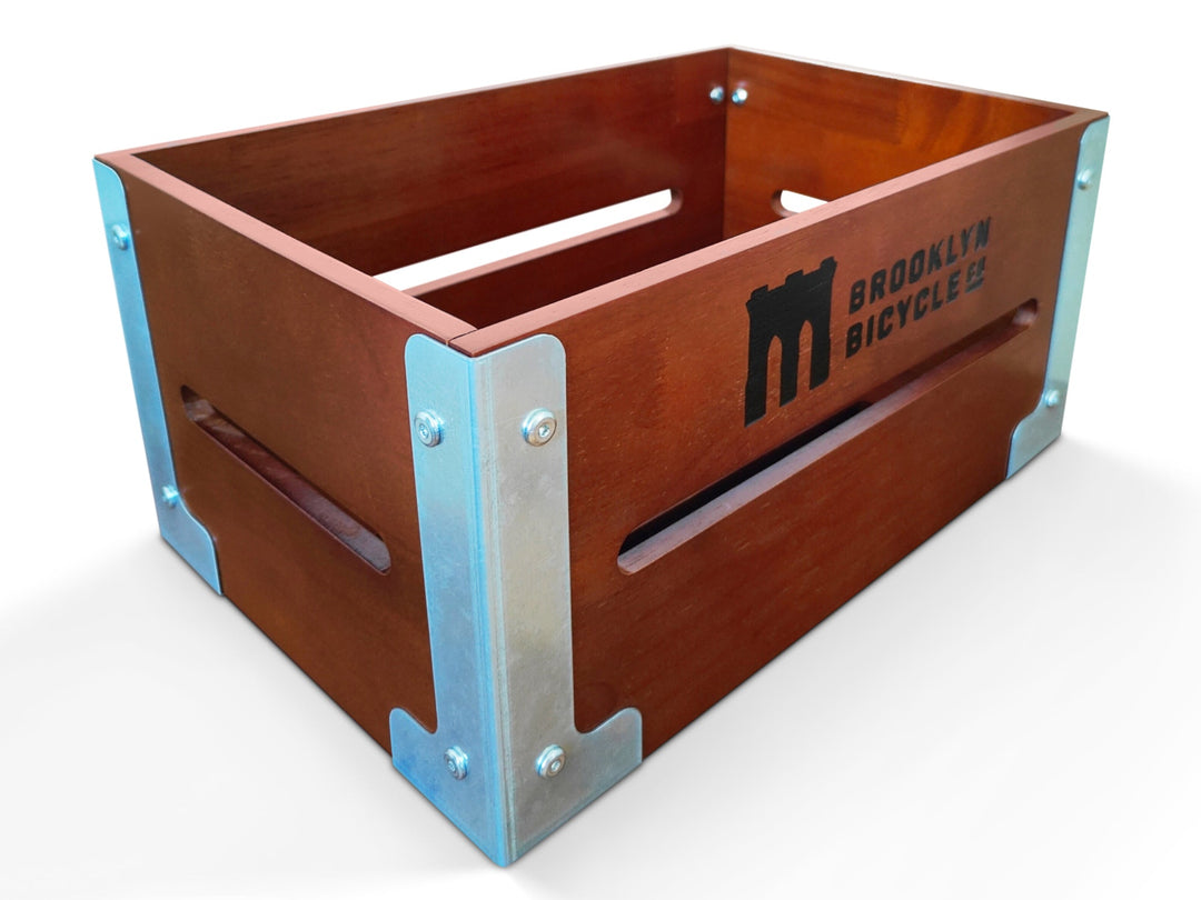 Handcrafted Wooden Rear Bike Crate – Brooklyn Bicycle Co.
