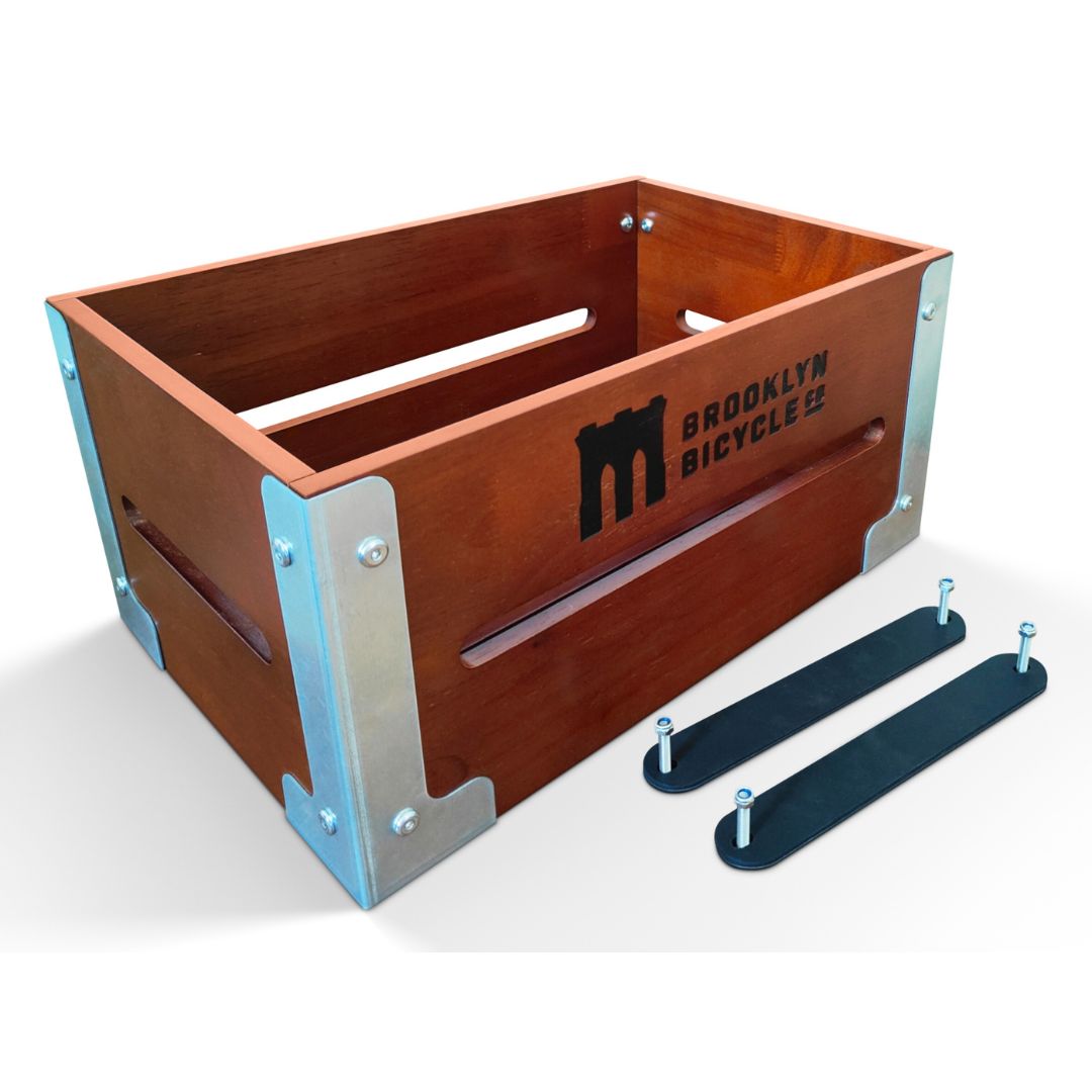 Wooden Rear Bike Crate – Brooklyn Bicycle Co.